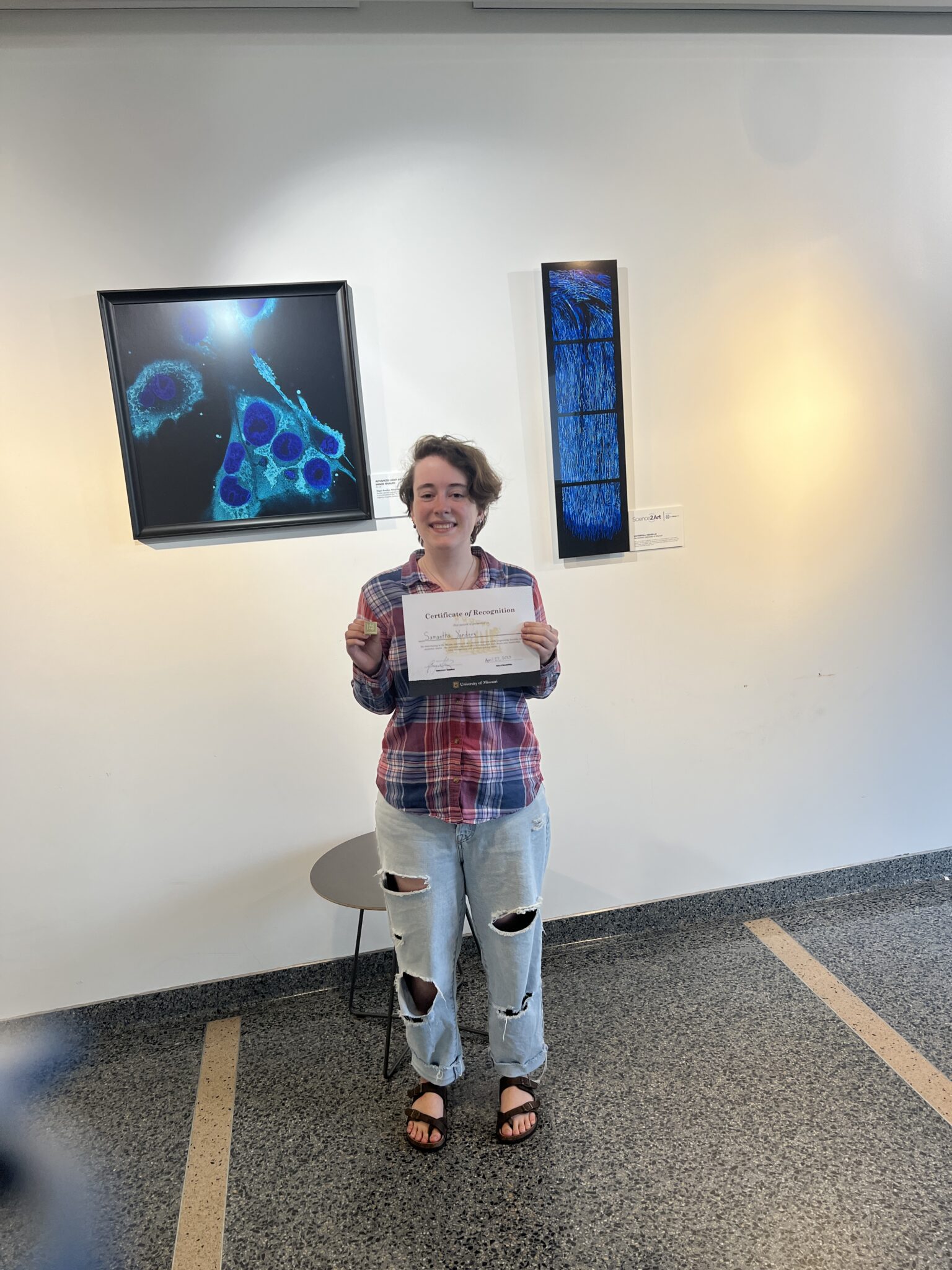 Sam Yanders receives Mizzou Excellence Award for Undergraduate Research ...